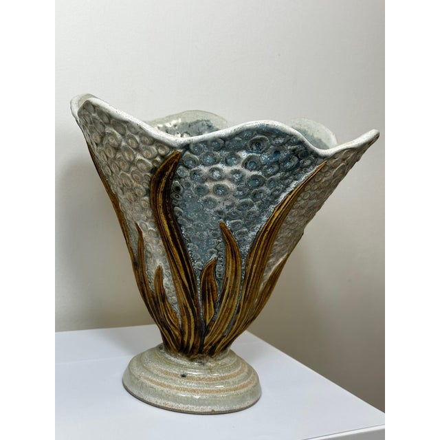 British 20th Century Studio Pottery Flowerhead Conical Vase by Bernard ...