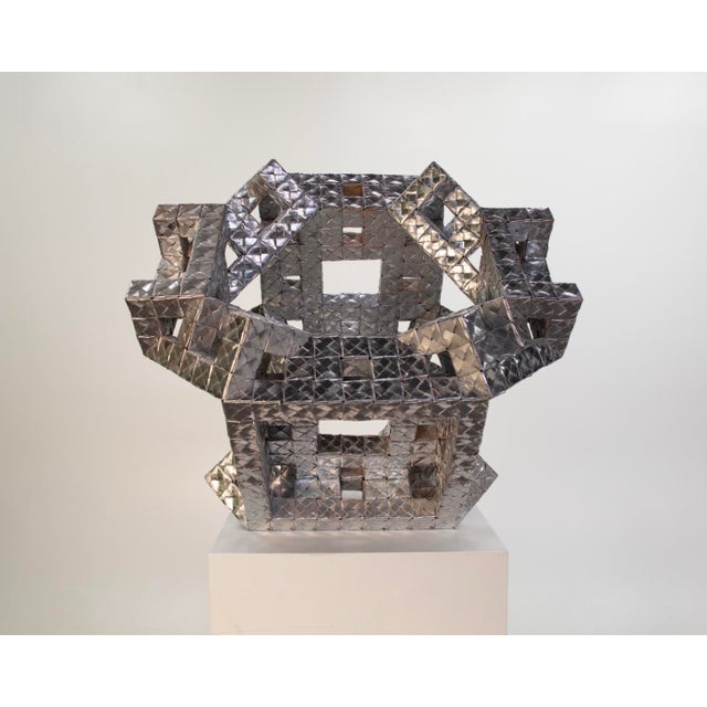 Origami Mirrored Symmetry Reflection Sculpture | Chairish