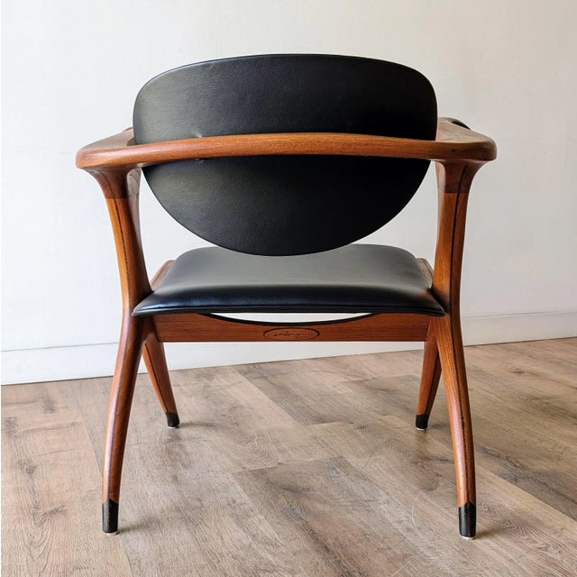 1950s Newly Upholstered Evert Södergren Sculptured Chair | Chairish