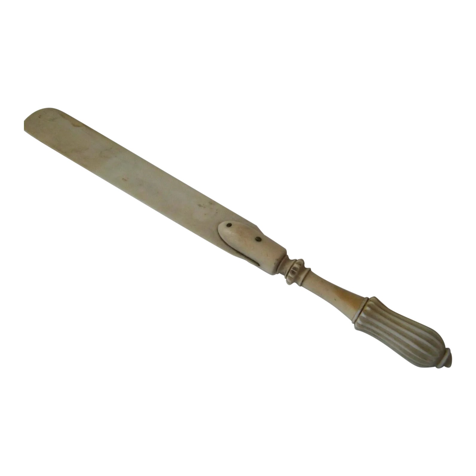 Early 19th Century Paper Page Slice Letter Opener | Chairish