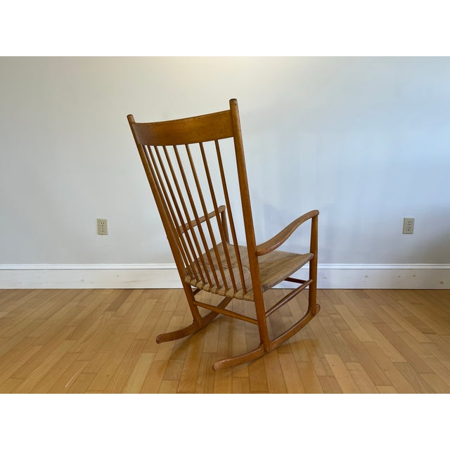 Danish Mid-Century Modern Rocker Model J16 by Hans Wegner in Beech ...