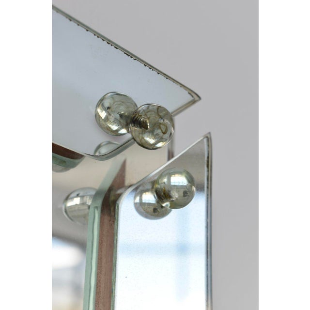 Vintage Art Deco Elongated Angular Mirror, Circa 1940s | Chairish