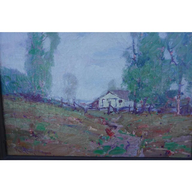 Paul Lauritz - Landscape With White Ranch Adobe - Oil on Canvas | Chairish