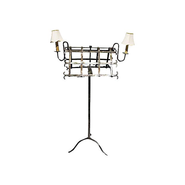 Antique Double Sided Music Stand | Chairish