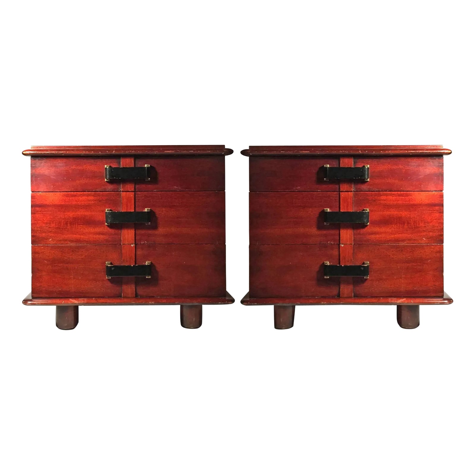 Rare Paul Frankl Station Wagon Nightstands End Tables - A Pair | Chairish