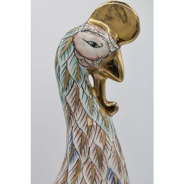 Vintage Asian Ceramic Phoenix Bird Statue | Chairish