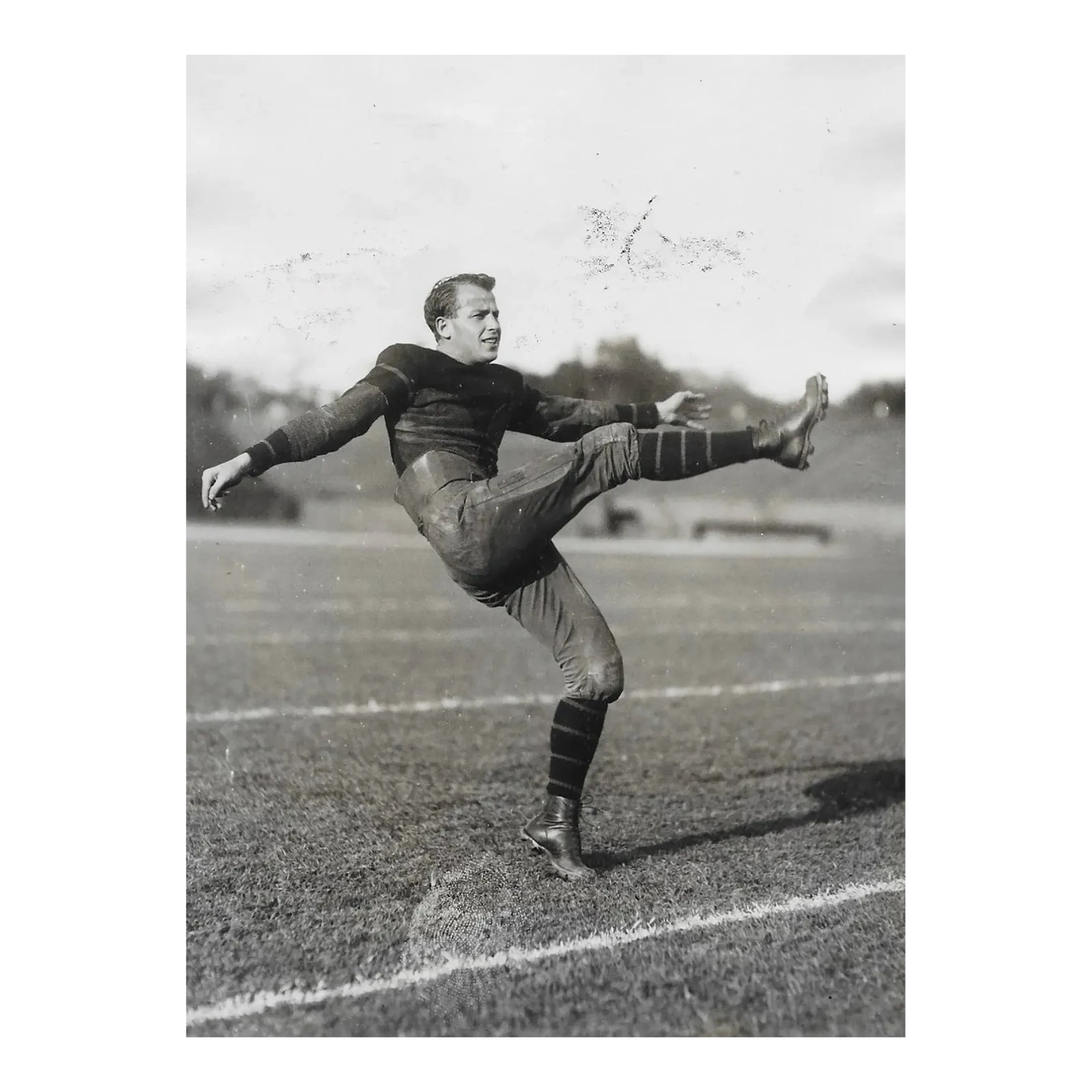 1927 Princeton Football Team Quarterback Photograph | Chairish