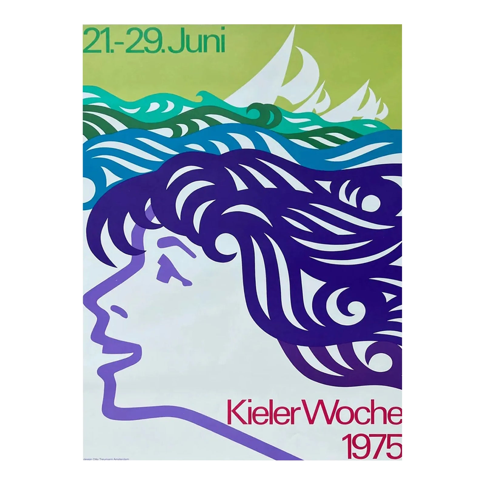 Kiel Week Kieler Woche 1975 Poster | Chairish