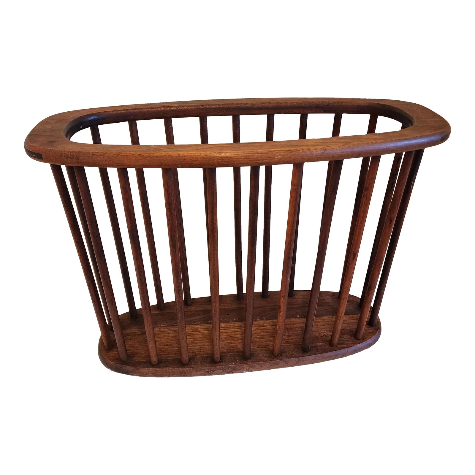 Vintage Arthur Umanoff Mid Century Magazine Rack | Chairish