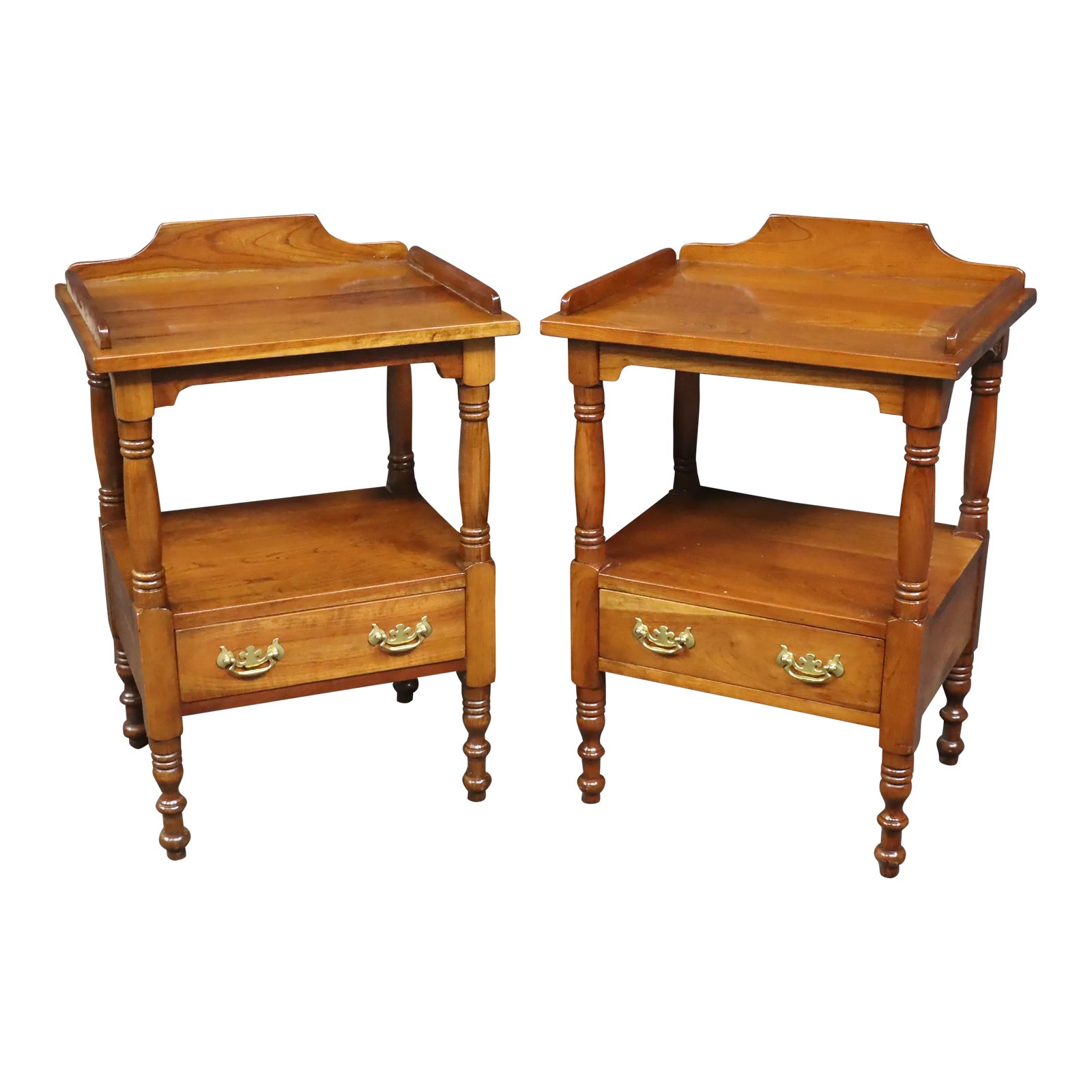 Stickley Furniture Cherry Nightstands | Chairish