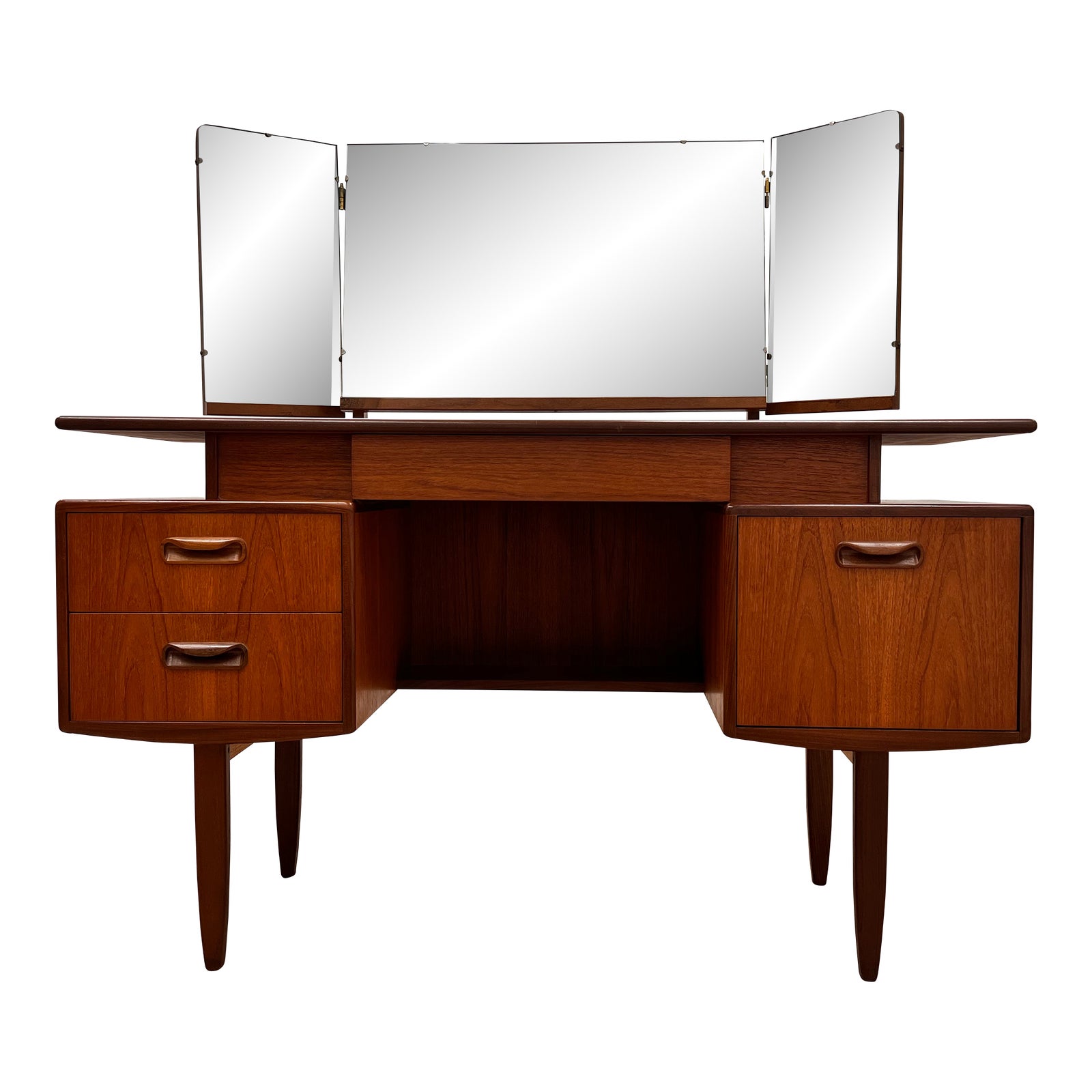 1960s Mid Century Triple Mirror Vanity by G Plan | Chairish