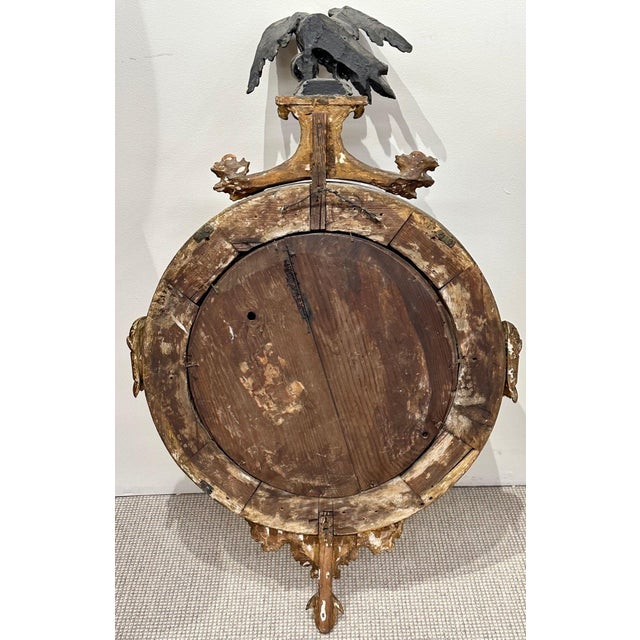 Antique Federal Style Gilt Gold Convex Wall / Console / Pier Mirror ...