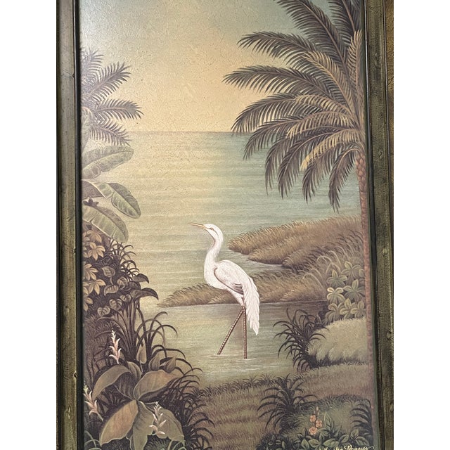 1970s Kessler-Romano Palmetto Passage II Print on Metal Frame | Chairish
