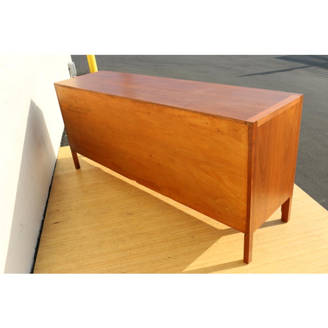 1960’s John Stuart Janus Collection Walnut 14-Drawers Dresser | Chairish