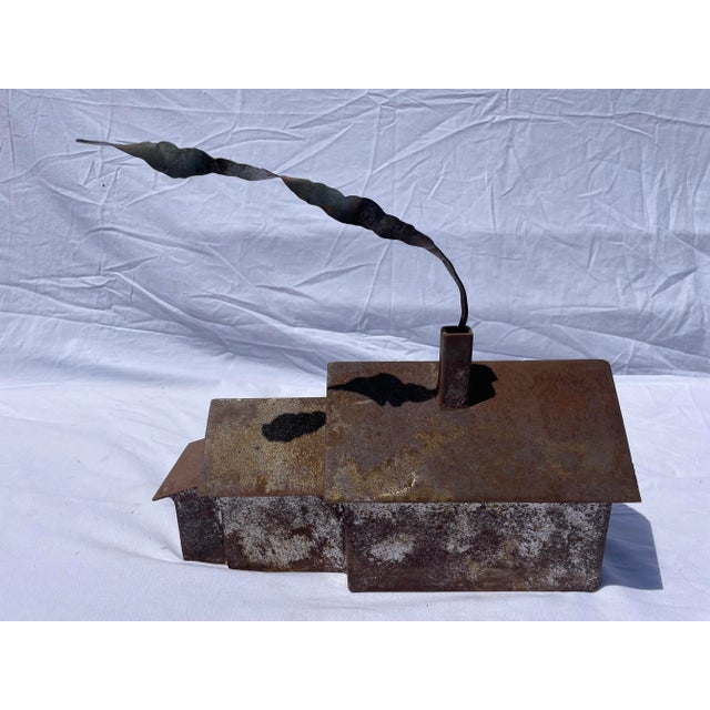 1960s Handmade Rustic Metal House | Chairish