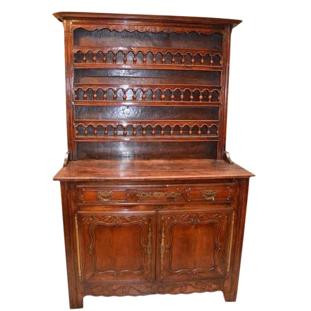19th C. French Walnut Vaisselier | Chairish