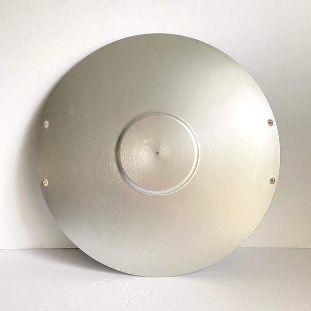 Mid Century Modern Mirro Medallion Serving Tray Aluminum Atomic ...