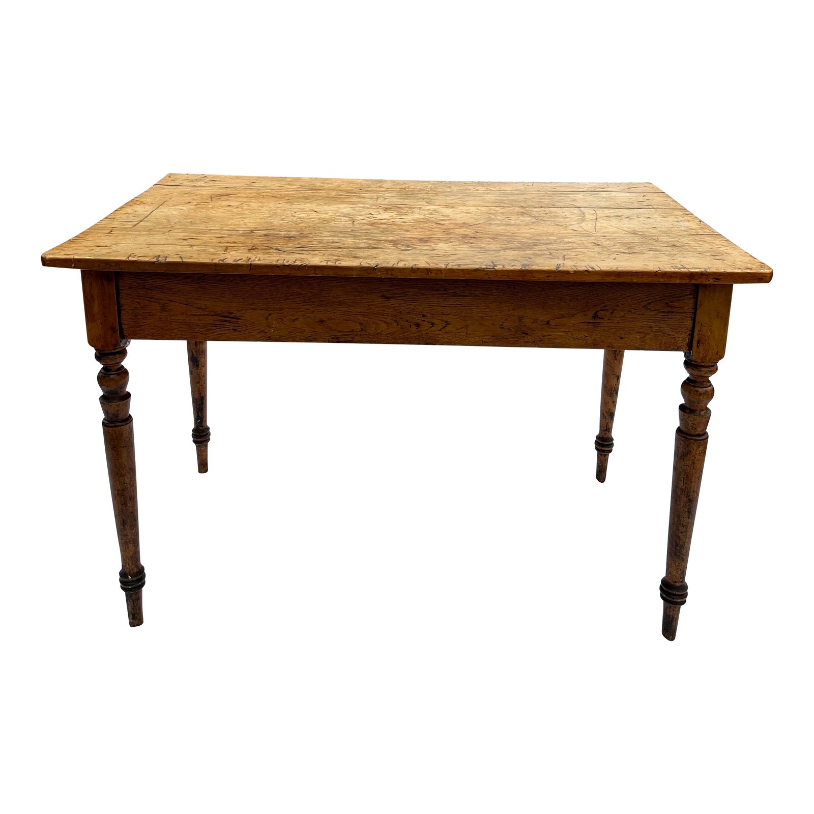 Antique Wood Side Table or Desk | Chairish