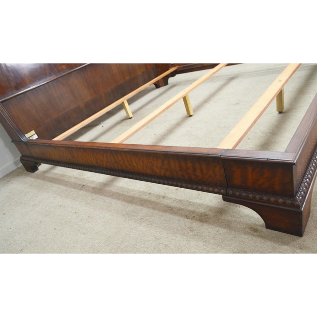 Henredon Mahogany Sleigh King Bed | Chairish