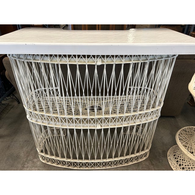 1960s Vintage Russell Woodard Spun Fiberglass Bar | Chairish