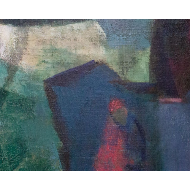 Signed “Cascades” Abstract Oil on Canvas Painting by Martin Friedman ...