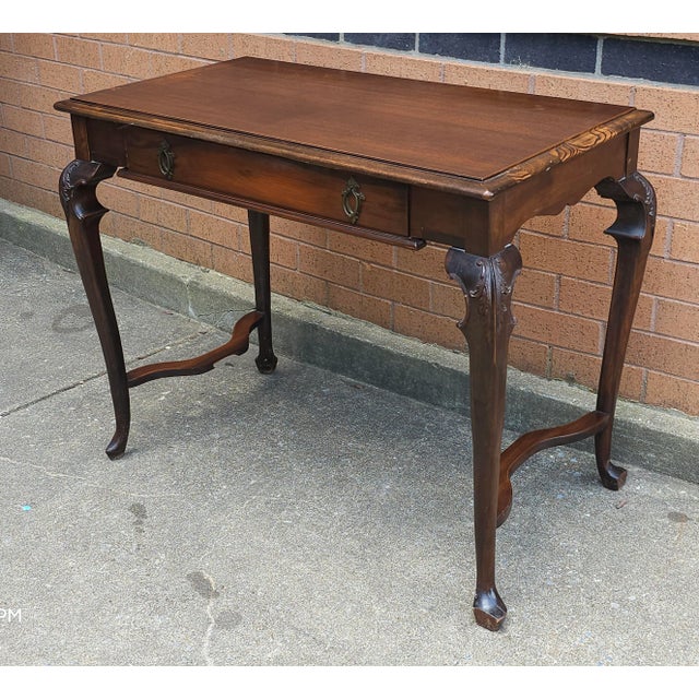 Victorian Mahogany Single Drawer Console Table | Chairish