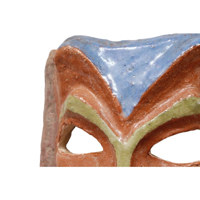Signed Terracotta “Greek Theater” Mask | Chairish