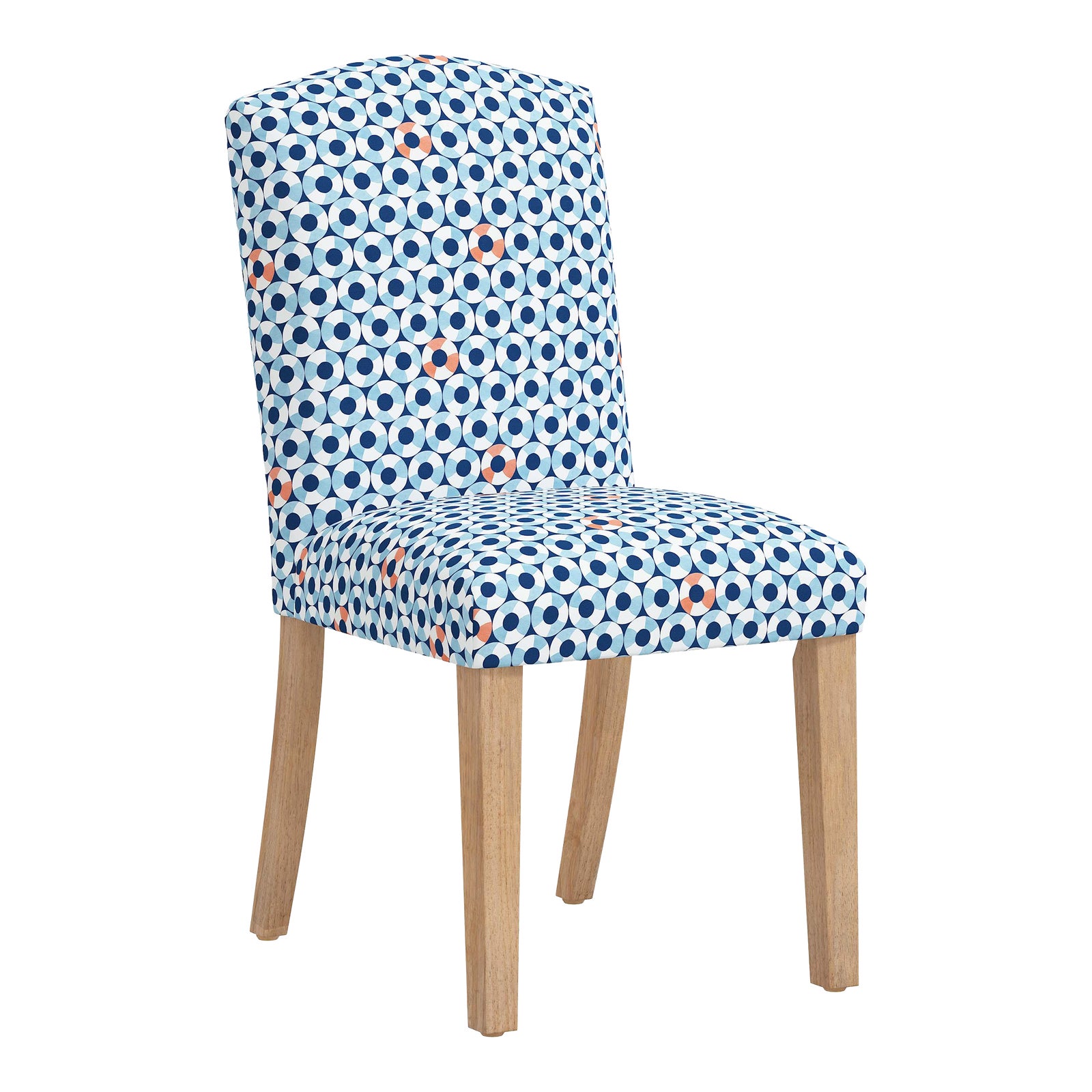 Gray Malin x Cloth & Company Cami Dining Chair in Pool Rings Grid Navy ...