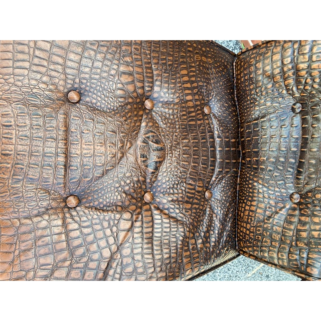 Late 20th Century Alligator or Crocodile Embossed Leather Executive ...
