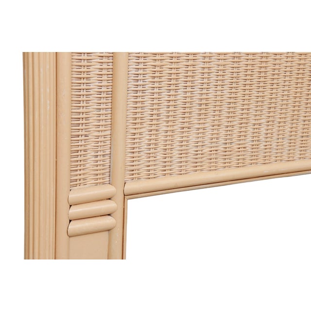 Twin Tan Wicker Headboards - a Pair | Chairish