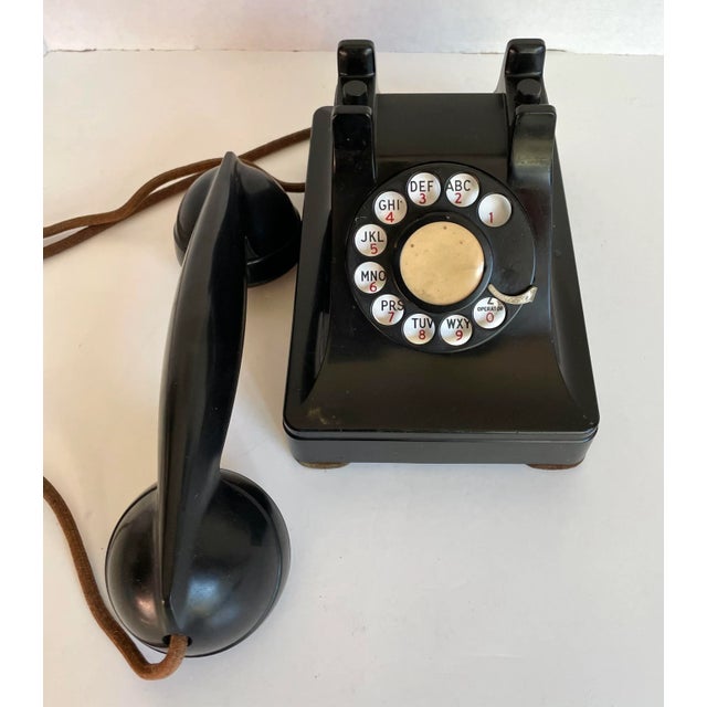1930's Western Electric Prewar Model 302 Black Telephone | Chairish