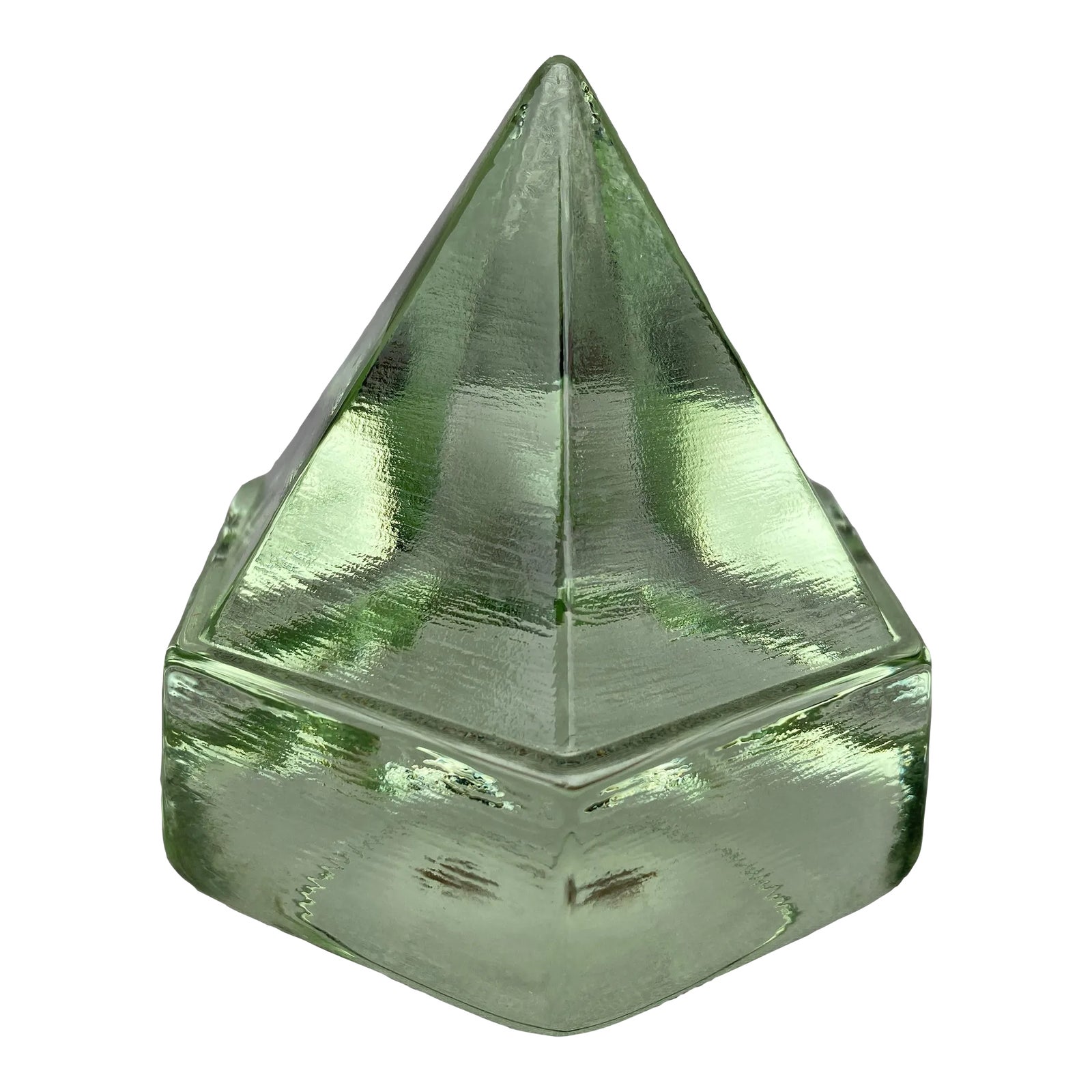 Mid Century Glass Deck Prism | Chairish