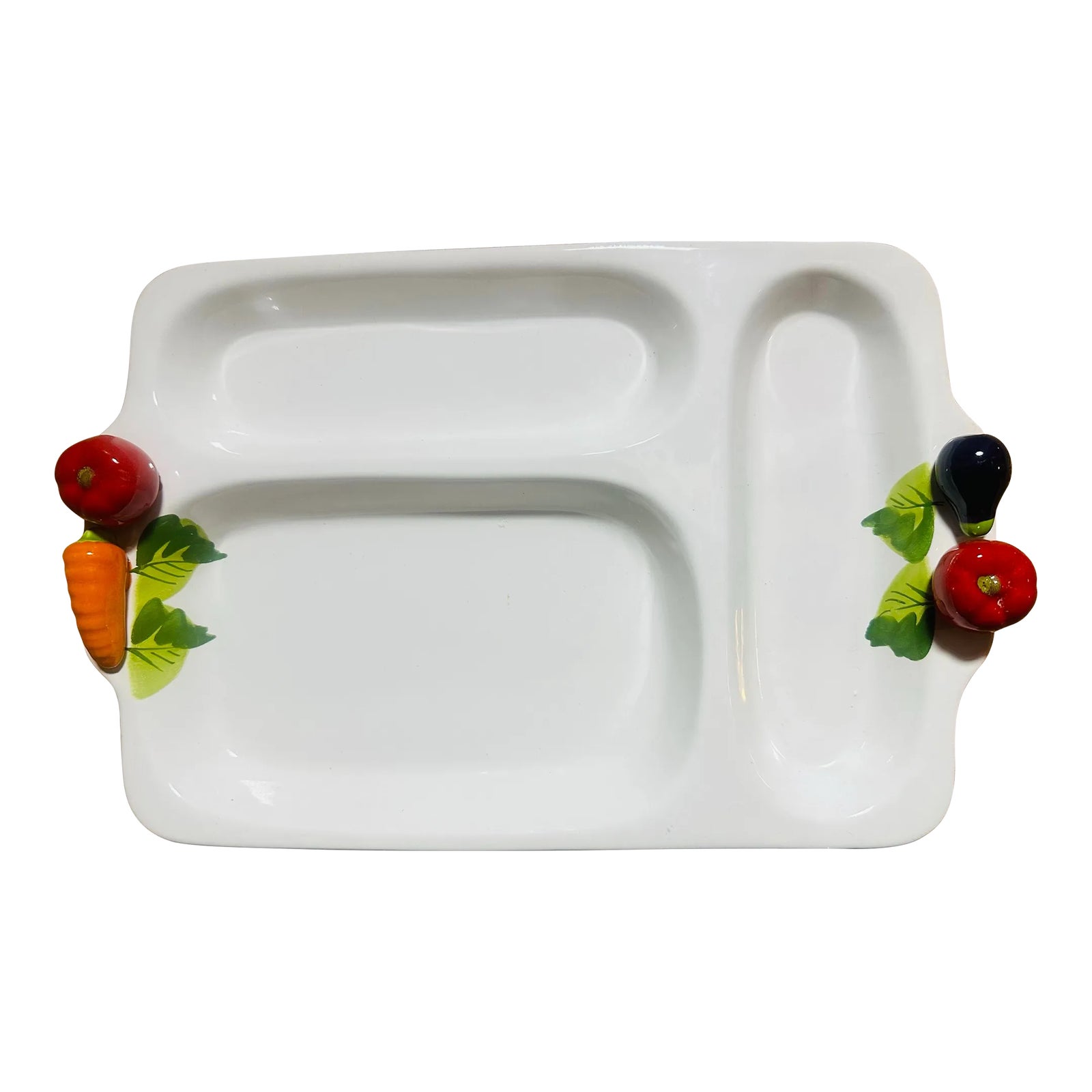 Vintage Italian Vegetable Serving Plate | Chairish