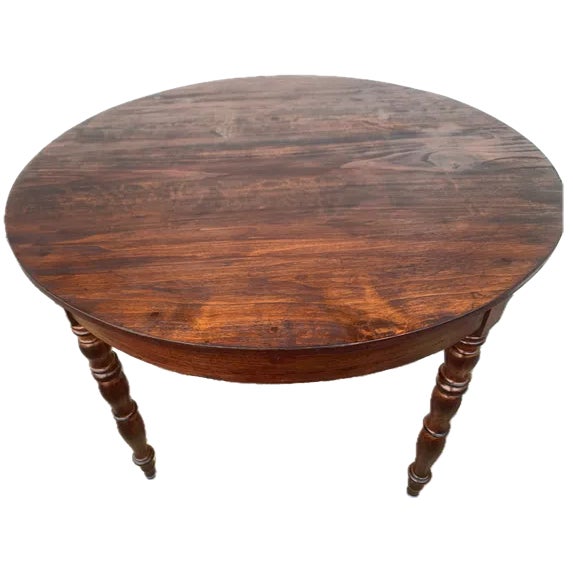 Antique Round Table, 1890s | Chairish