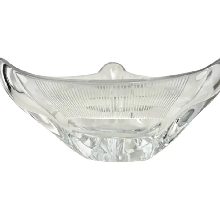 1990s Signed Rogaska Crystal Etched Bowl | Chairish