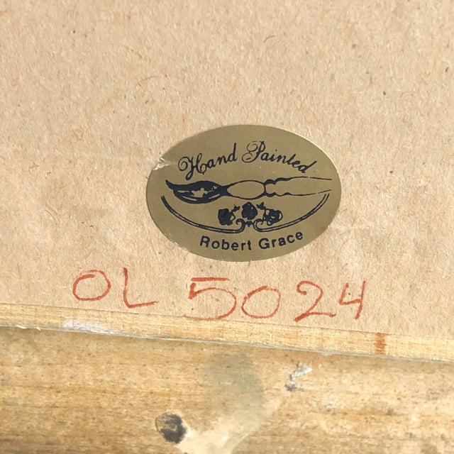 Late-20th Century Robert Grace Oil-On-Board Cherries Still Life, Framed | Chairish