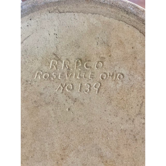 1940s Robinson Ransbottom Large White Pottery Garden Urn Floor Vase ...