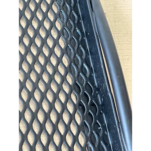 Mid 20th Century Pair of Vintage Wrought Iron Grate Top Side Tables ...