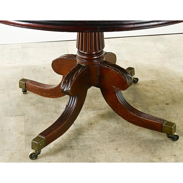 Dutch Round Pedestal Base Dining Table | Chairish