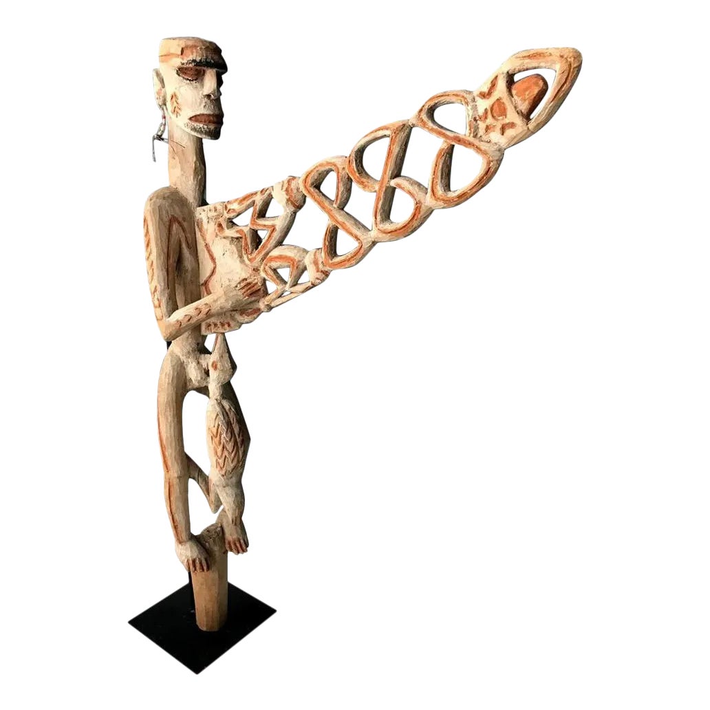 Bis Pole Sculpture by Asmat People | Chairish
