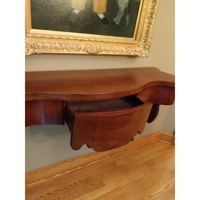 English Cherry Console Table | Chairish