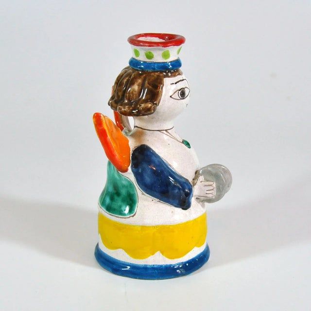 Desimone Figural Angel With Cymbals Candle Holder | Chairish