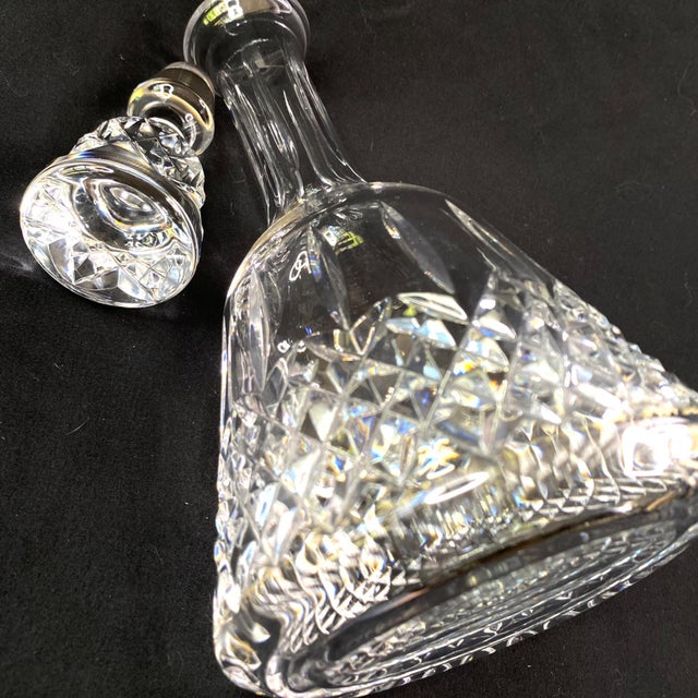 1990s Atlantis Full Lead Crystal Decanter Hand Blown and Cut Diamond ...