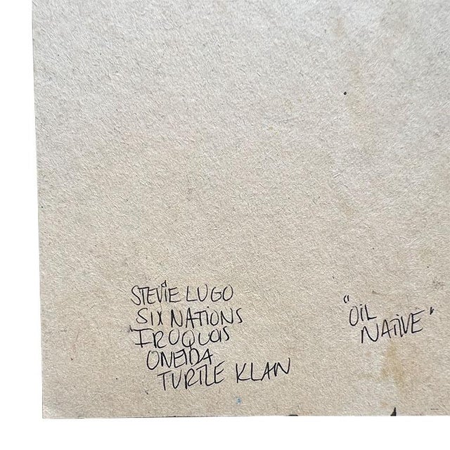 Iroquois Native American Portrait Painting Turtle Clan Warrior - Signed ...