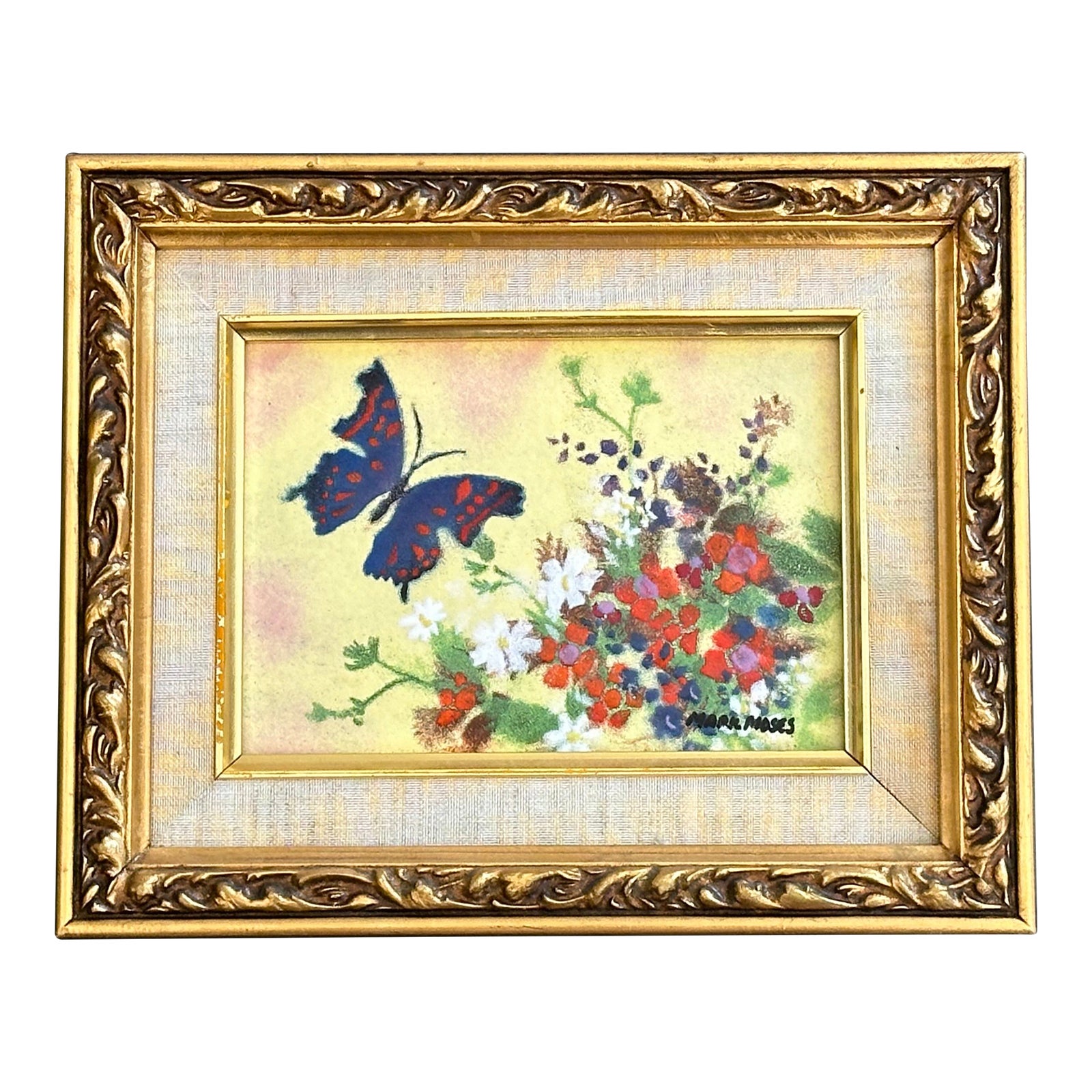 Enamel Painting on Copper Original Artwork | Chairish