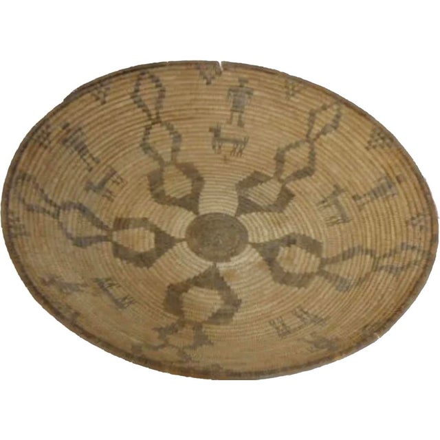 Large Early 20th Century Native American Indian Apache Coil Basket ...