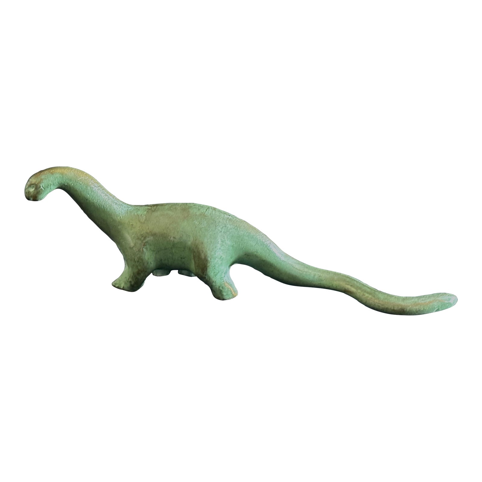 Miniature Brontosaurus Dinosaur Figurine | Chairish