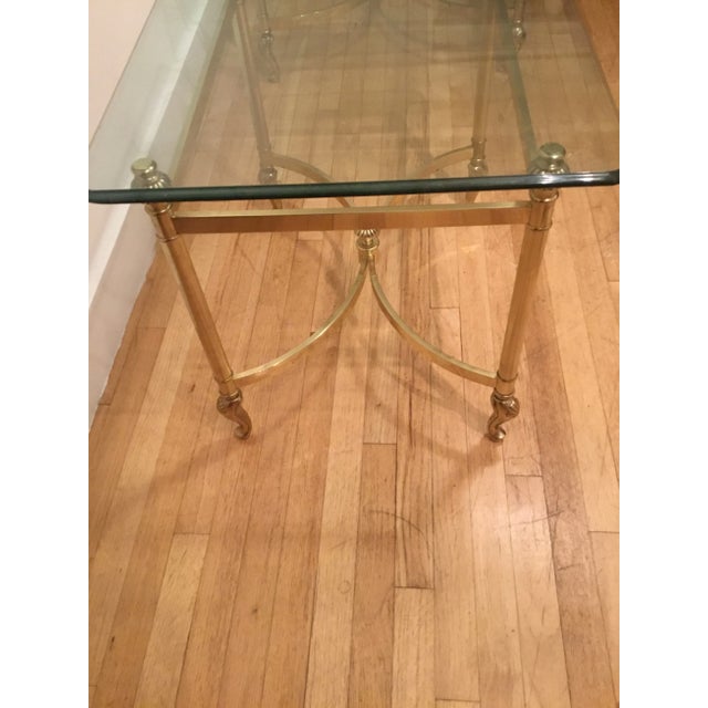 1980s Vintage Ethan Allen Hollywood Regency Style End Table | Chairish