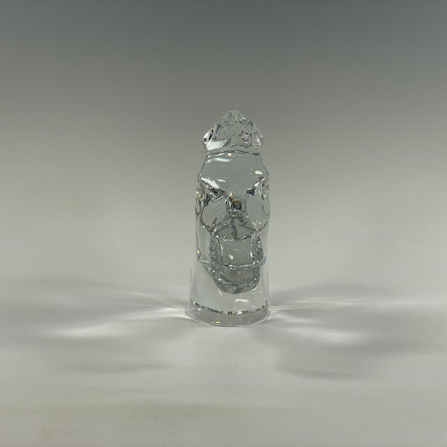 Late 20th Century Large Signed Baccarat France Crystal Horse Head ...