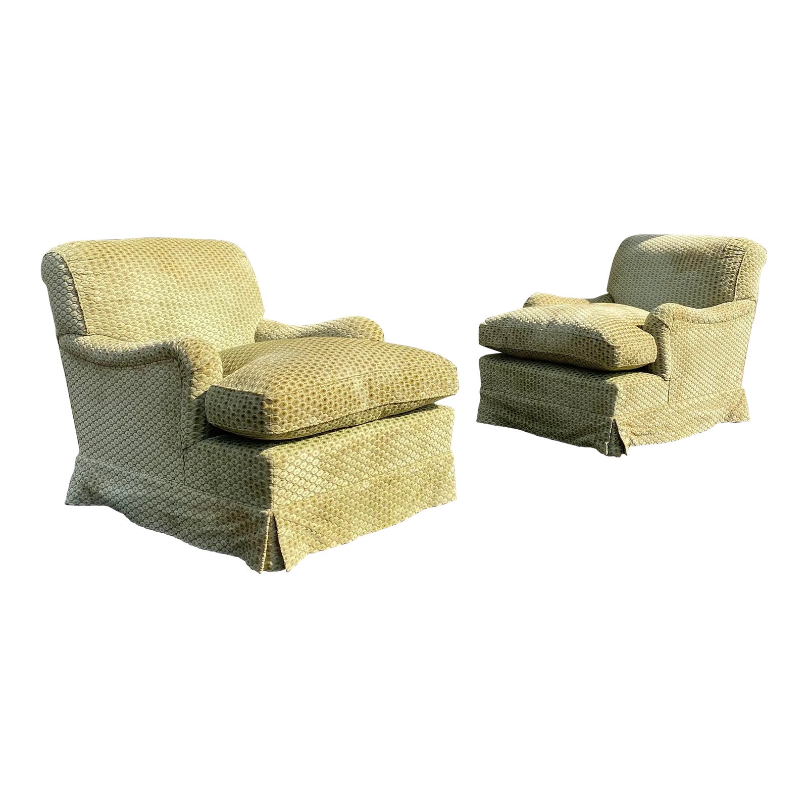 Howard & Sons Bridgewater Chairs - a Pair | Chairish